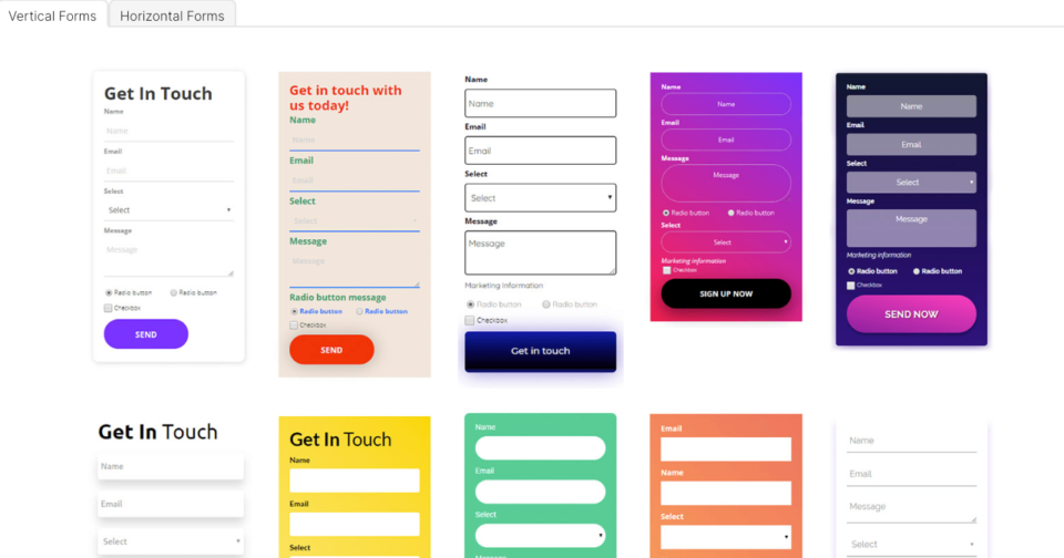 Form options - Landingi