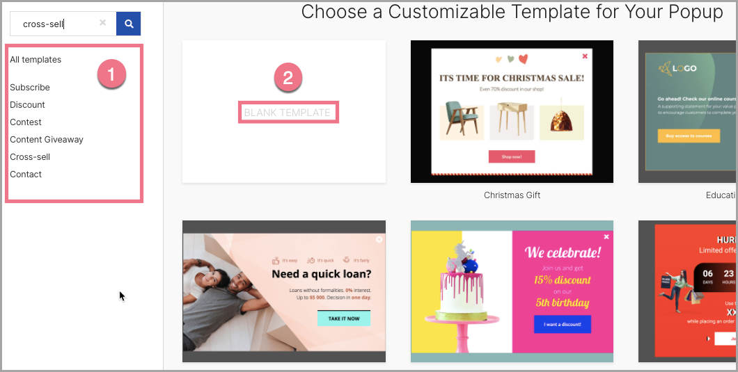 Editing popups - Landingi
