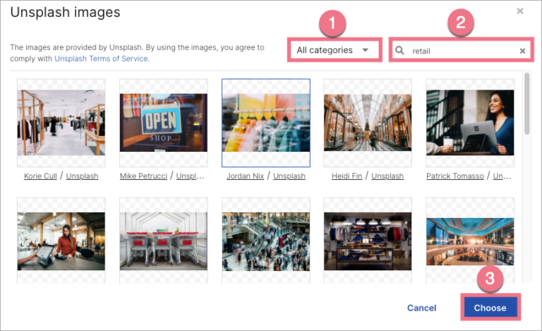 Unsplash free stock images | Help Center | Landingi