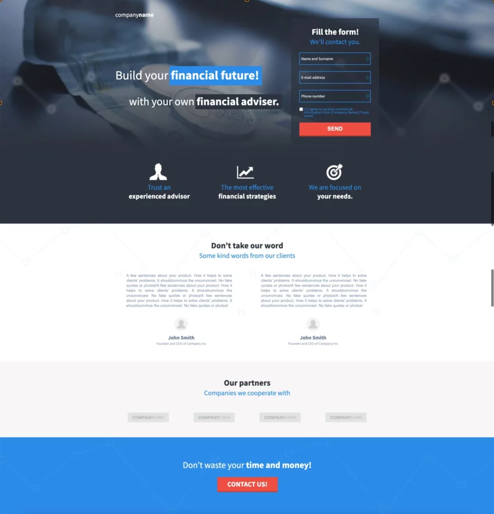 Finance Landing Pages: Best Practices & 7 Examples